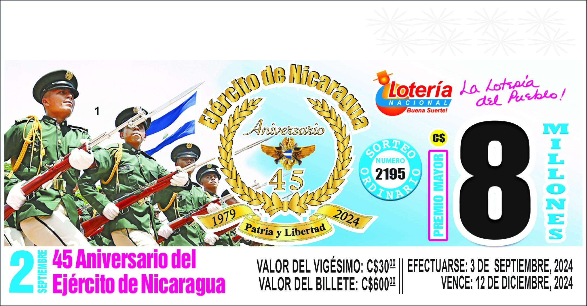 Lotería Nacional Nicaragua - Últimos Sorteos